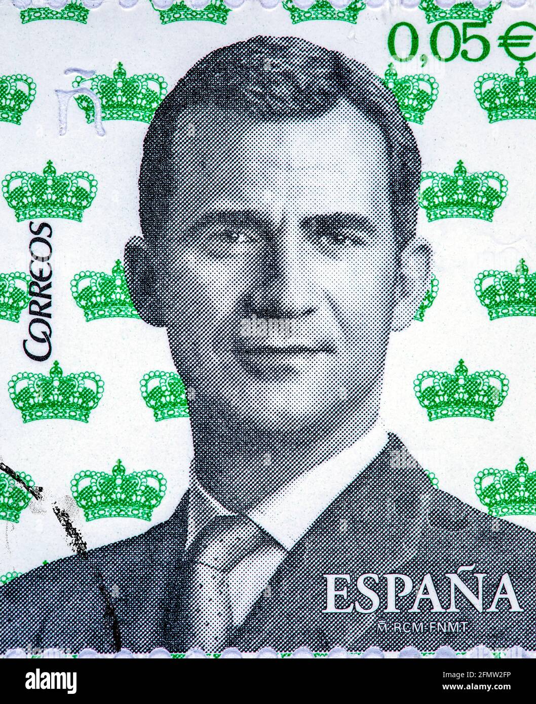 SPAIN - CIRCA 2016: a stamp printed in Spain bearing the portrait of ...