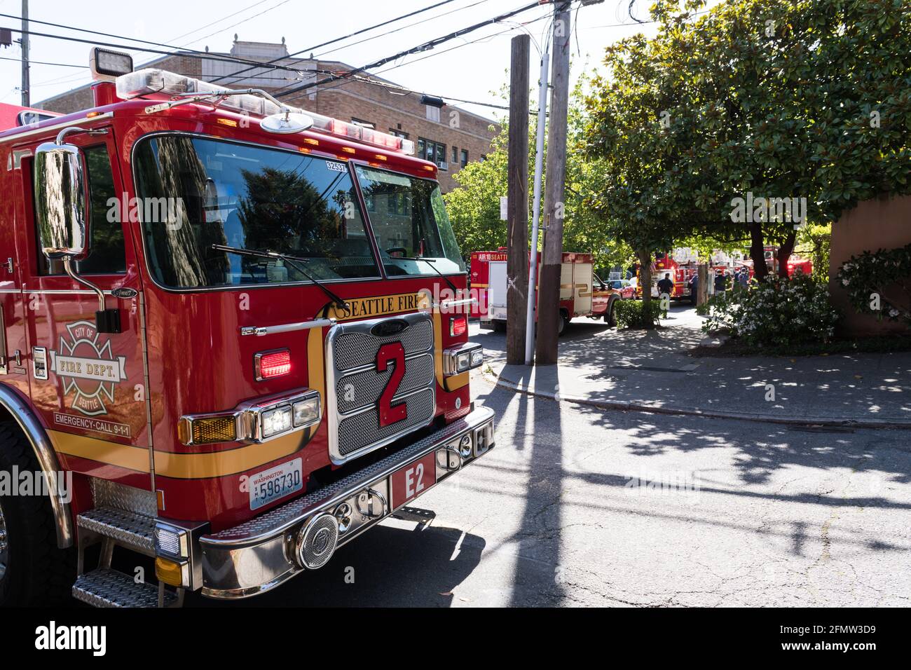 Seattle, USA. 11th May, 2021. Mid-day the Seattle Fire Department ...