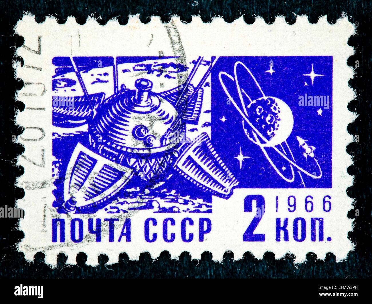 Cccp Circa 1966 A Stamp Printed In The Cccp Shows The Cccp Space