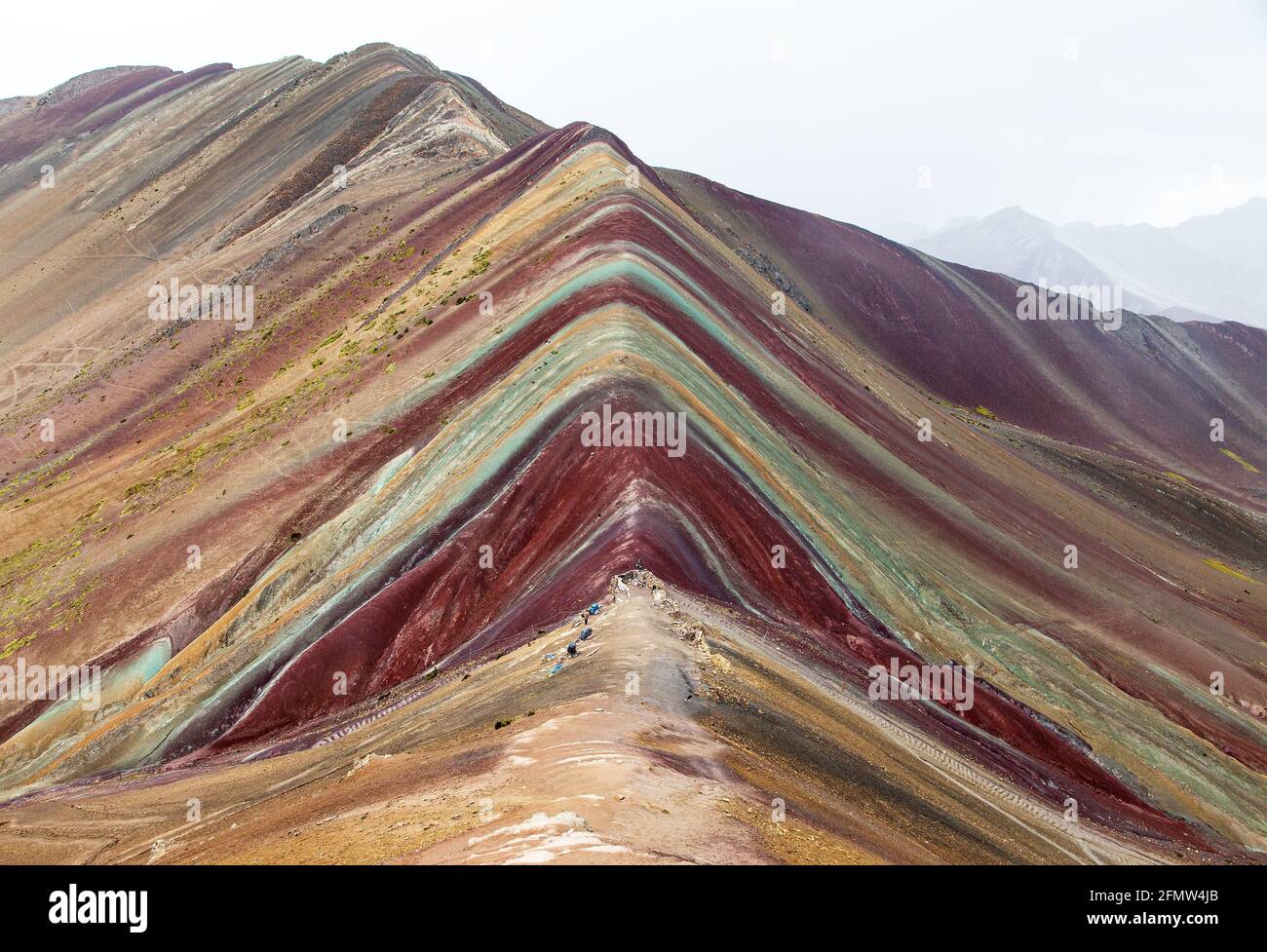 Rainbow mountains or Vinicunca Montana de Siete Colores, Cuzco region ...