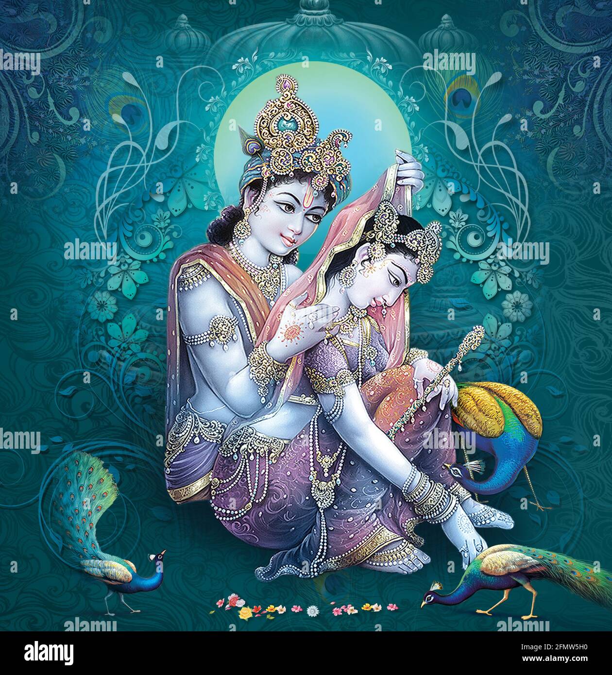 Indian God Radhakrishna, Indian Lord Krishna, Indian Mythological Image ...