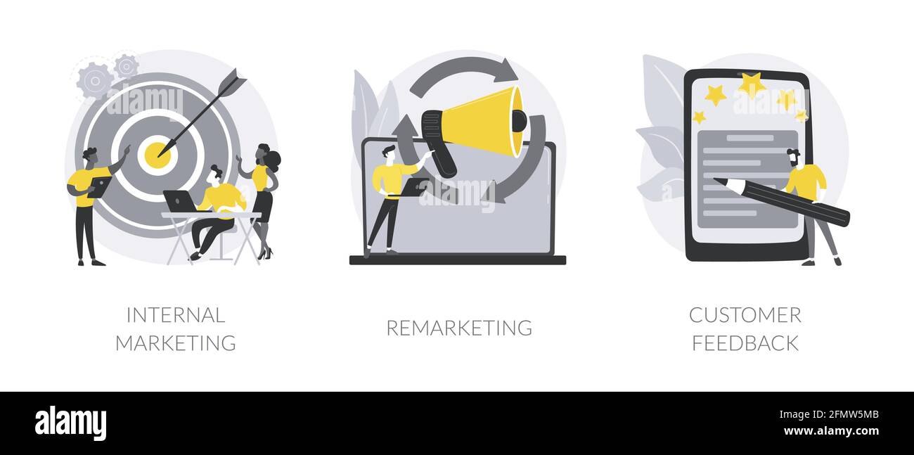 Company strategy and promotion abstract concept vector illustrations ...