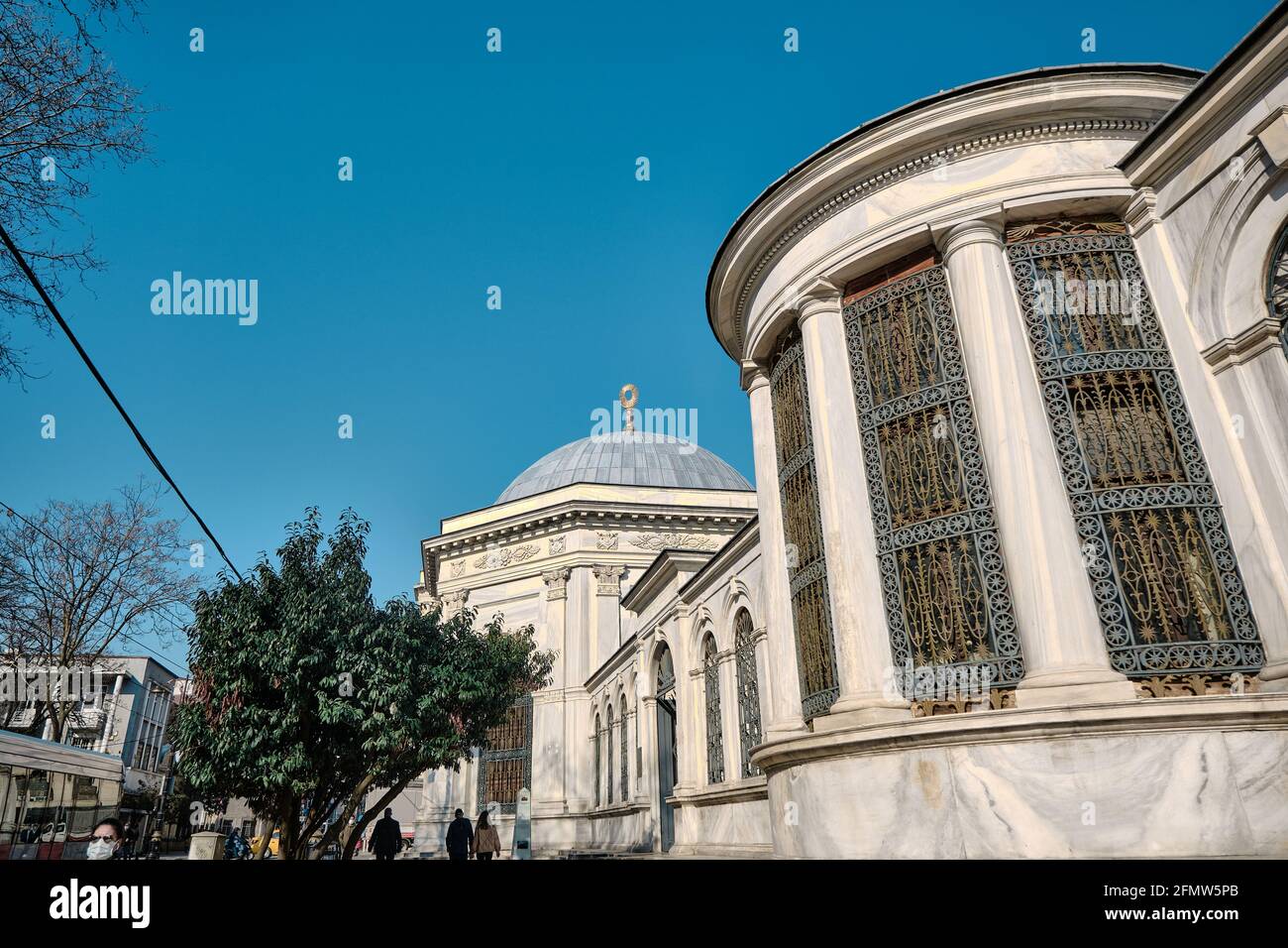 Sultan Mahmud II. (2. Mahmut) tomb in istanbul during morning and sunny ...