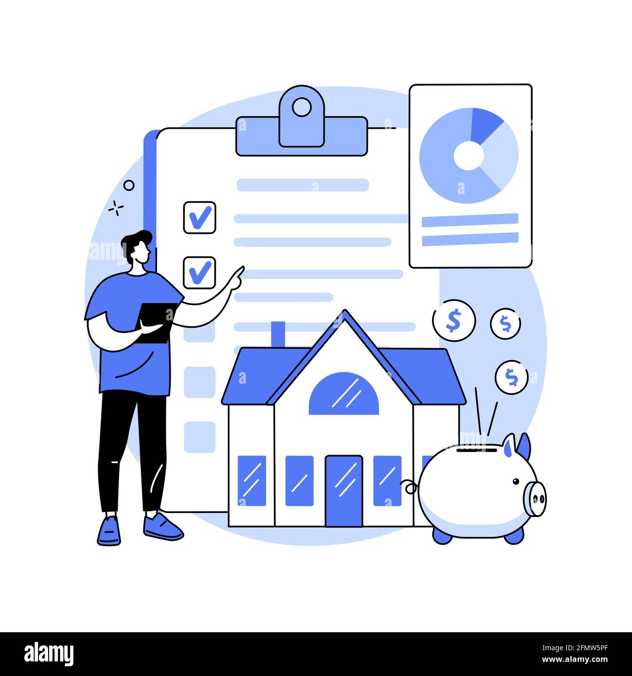 Estate planning abstract concept vector illustration Stock Vector Image ...