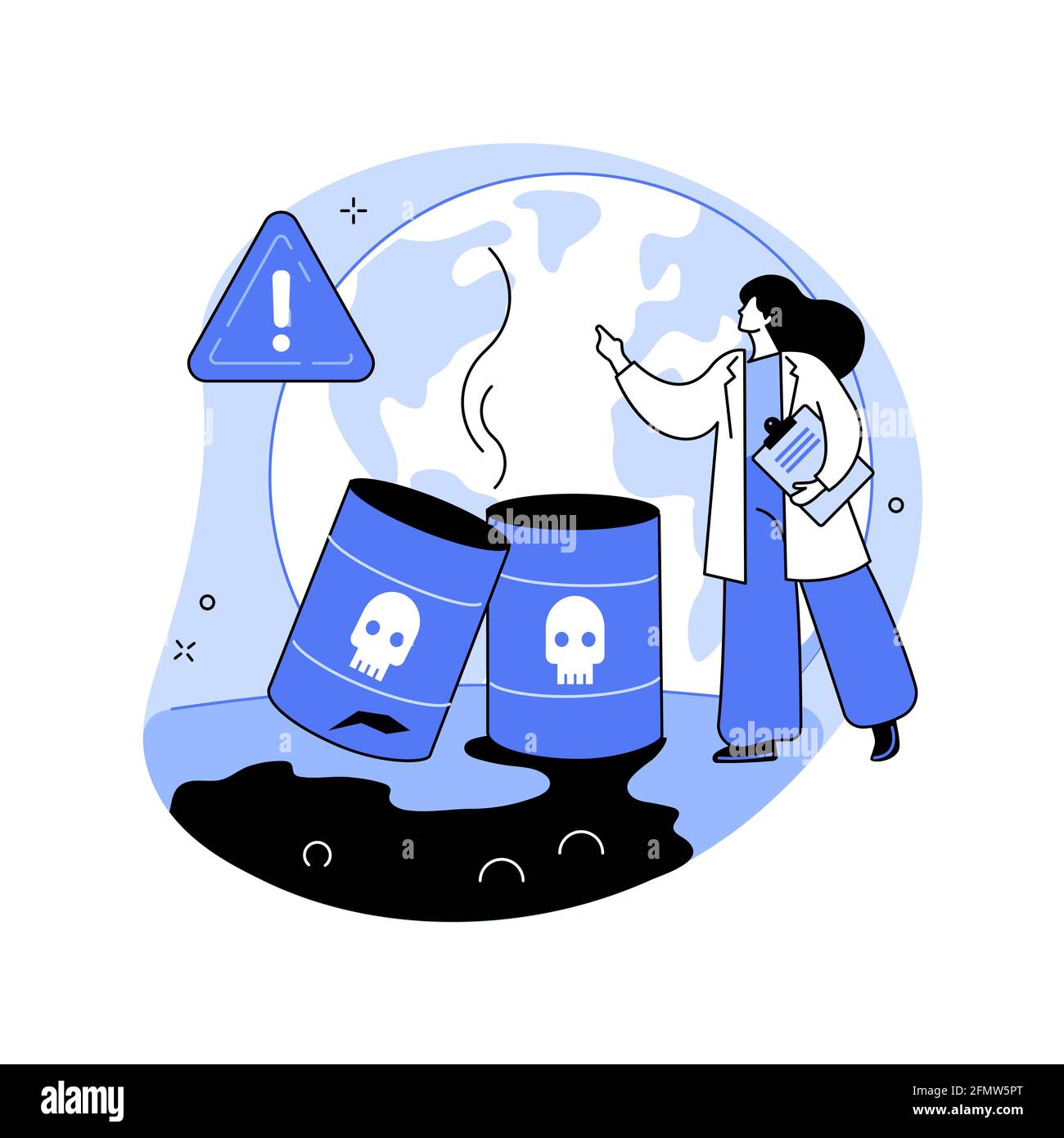 Chemical pollution abstract concept vector illustration Stock Vector ...
