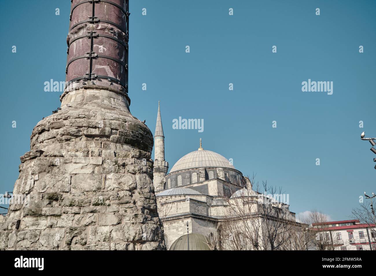Istanbul Column of Constantine (cemberlitas) photo taken from bottom ...