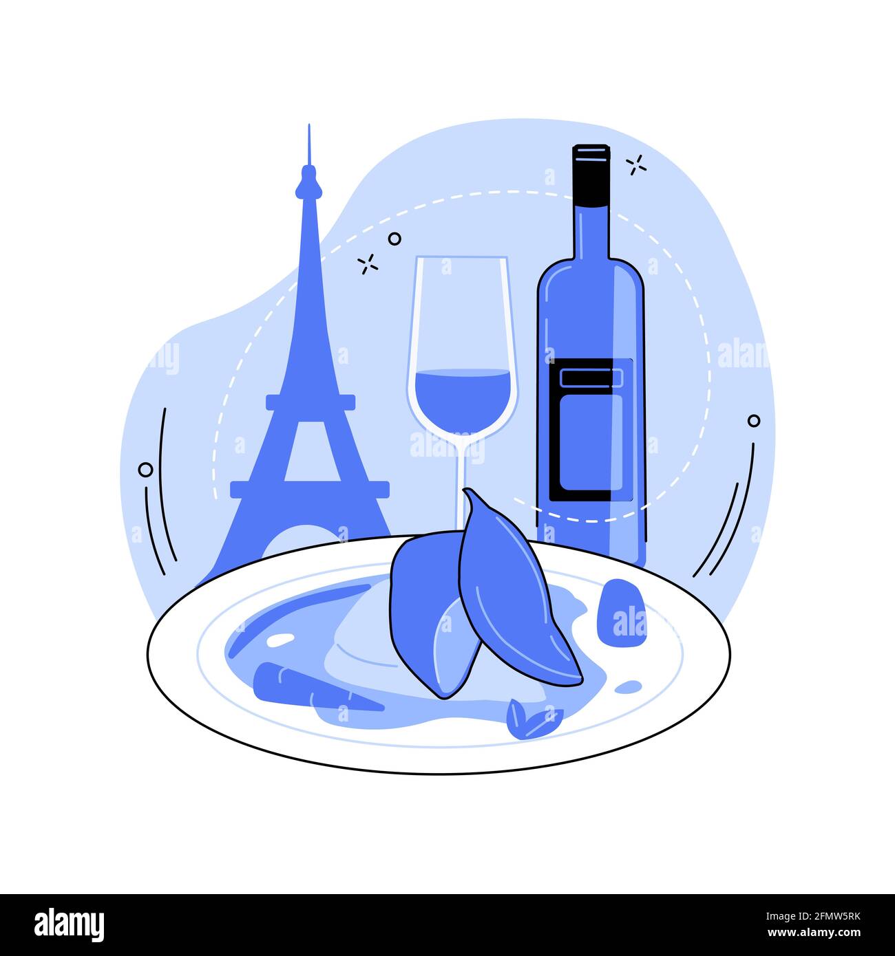 Healthy breakfast concept french Stock Vector Images - Alamy