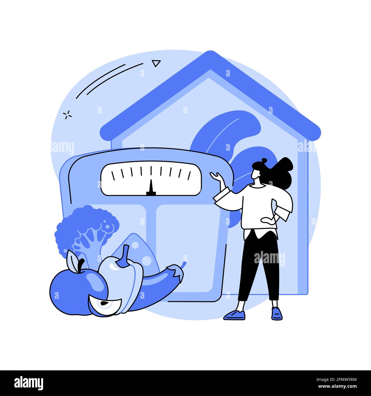 Keep a healthy diet abstract concept vector illustration Stock Vector ...