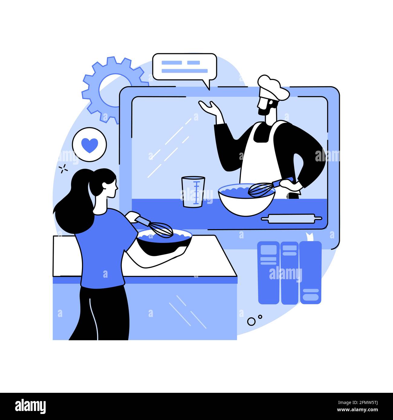 Home cooking tutorial Stock Vector Images - Alamy