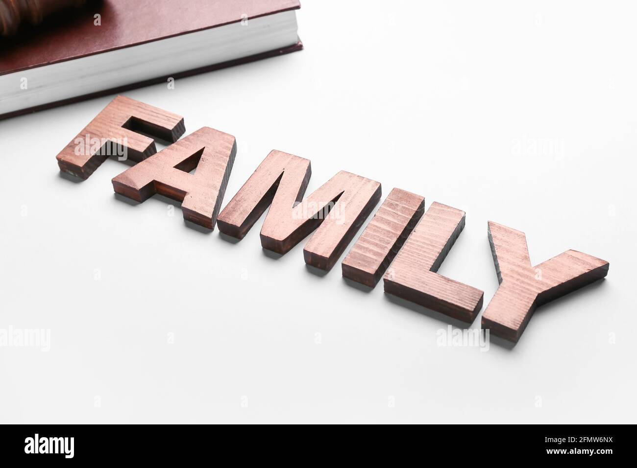 Word FAMILY on white background Stock Photo - Alamy
