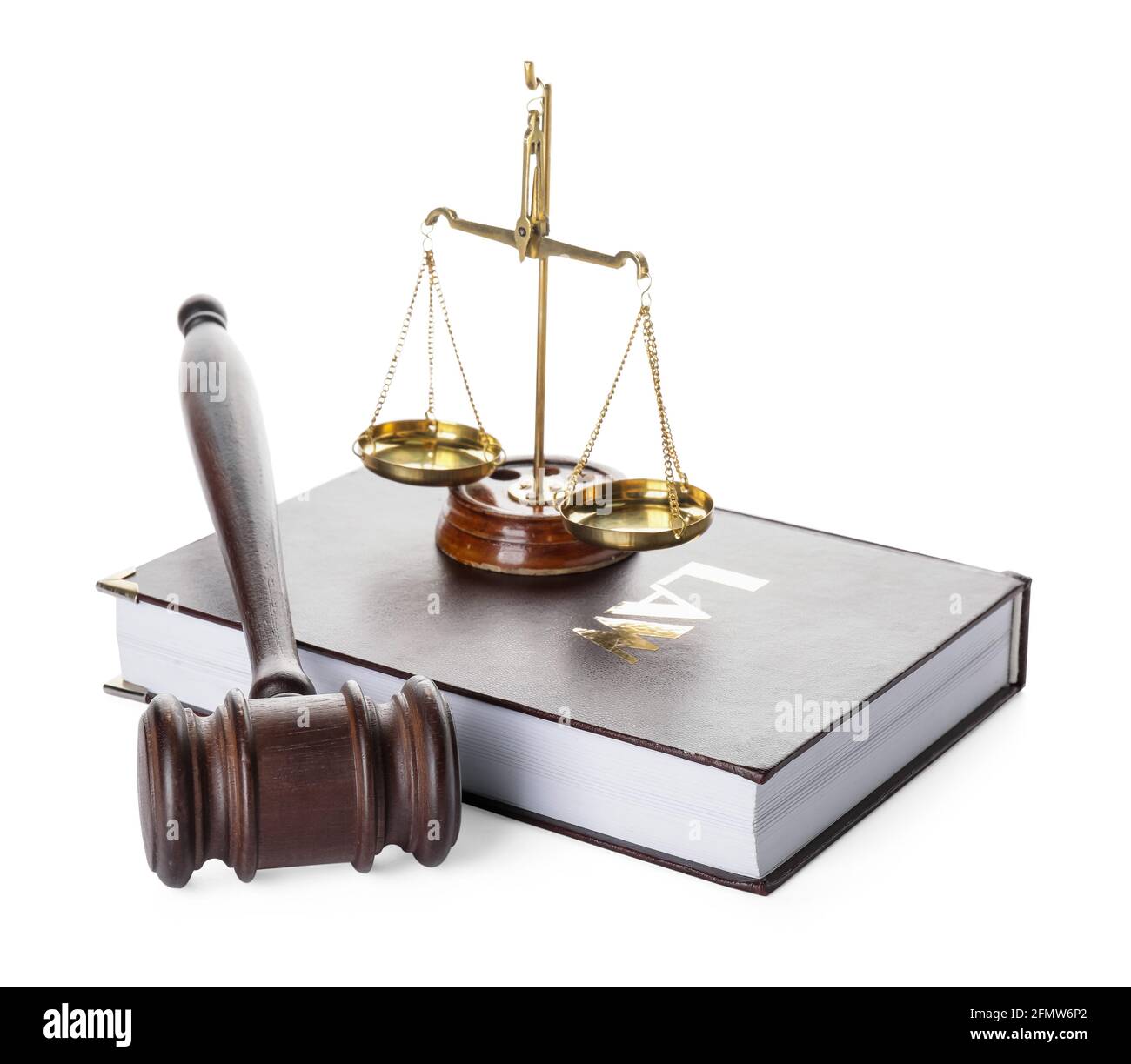 Gavel, scales of justice and law book Cut Out Stock Images & Pictures ...