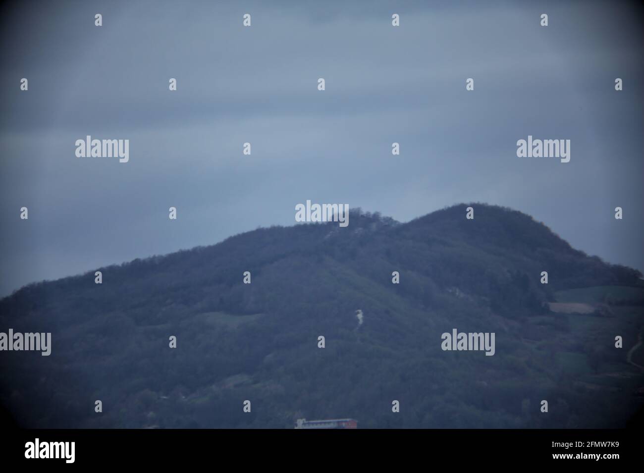 Mountain ridges seen from afar Stock Photo - Alamy