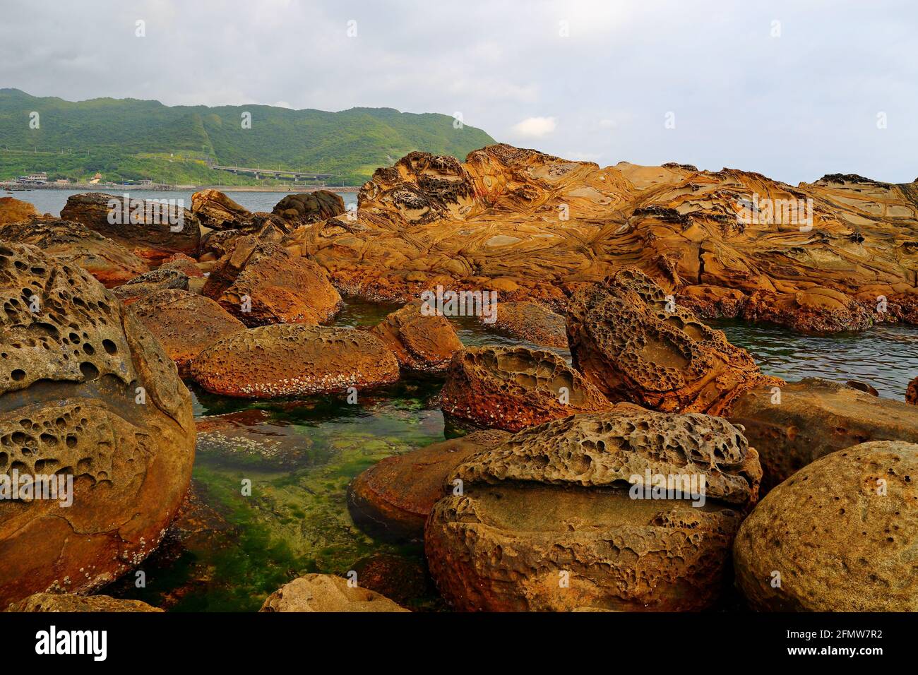 Natural rock formation at Waimushan, one of most famous wonders in ...