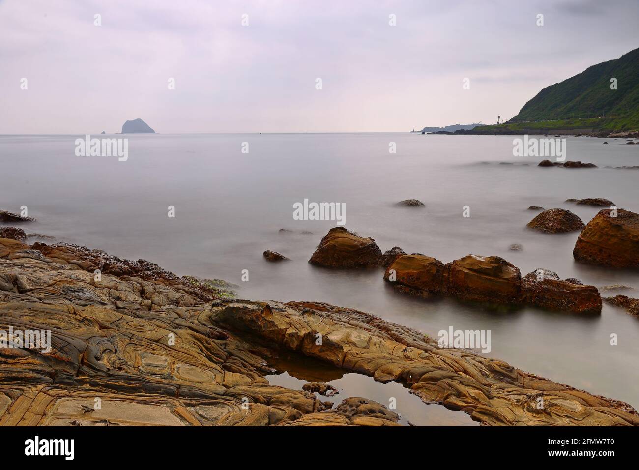 Natural rock formation at Waimushan, one of most famous wonders in ...