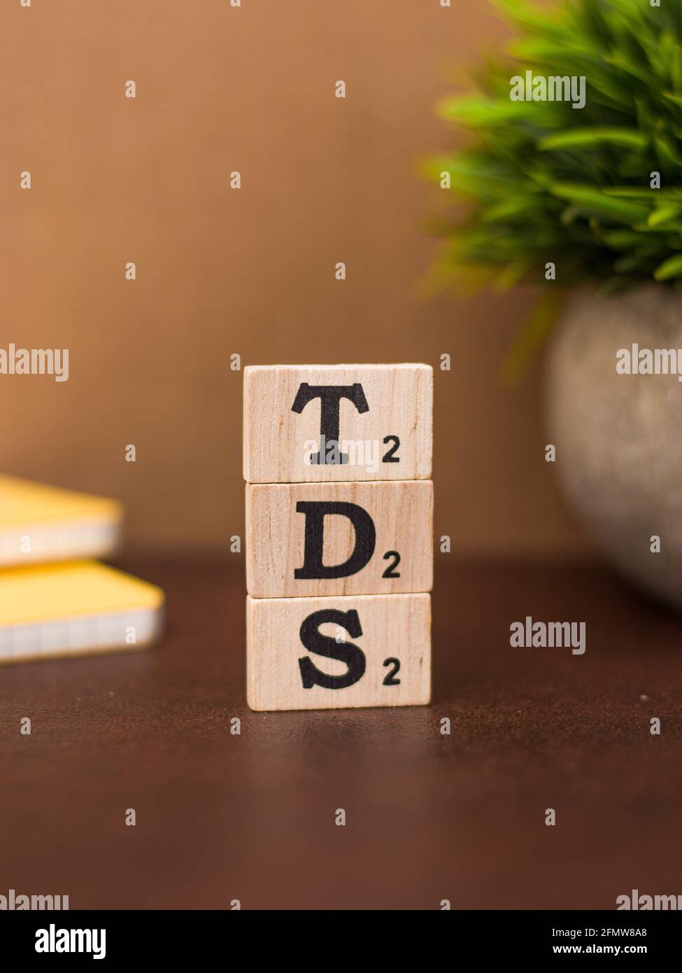 Assam, india - March 30, 2021 : Word TDS written on wooden cubes stock ...