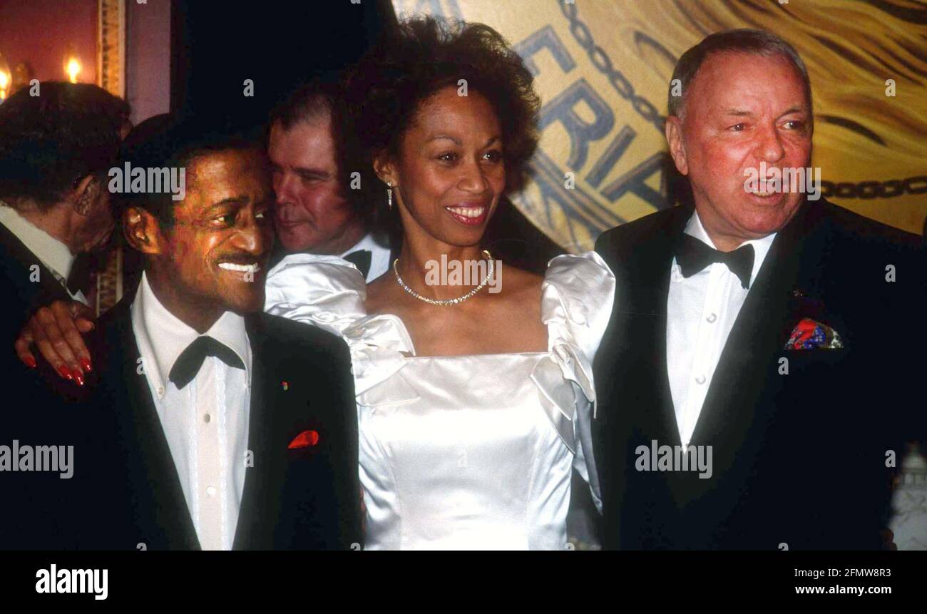 Sammy Davis Jr., wife Altovese Frank Sinatra 1984Photo by Adam Scull ...