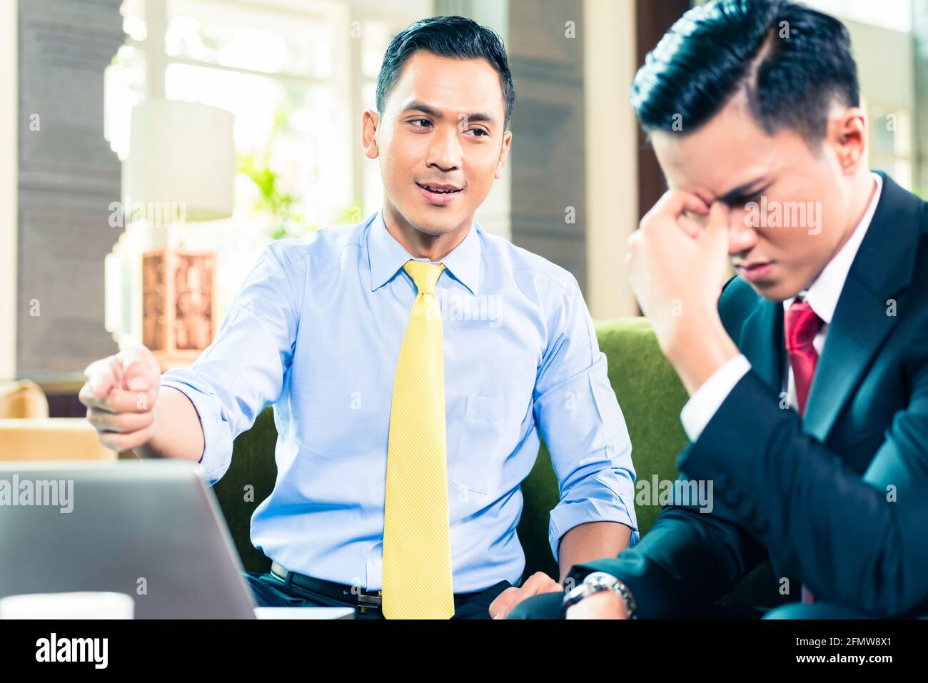 Asian businessman worrying having hi-res stock photography and images ...