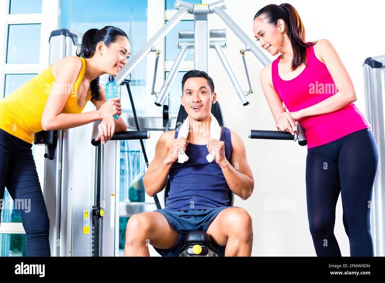 Female flirting gym hi-res stock photography and images - Alamy