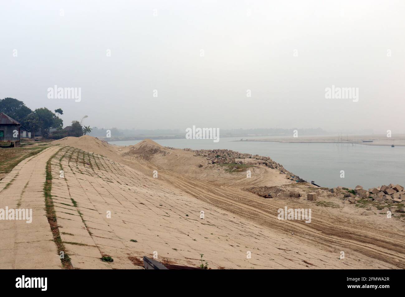 river view with water and beach Stock Photo - Alamy