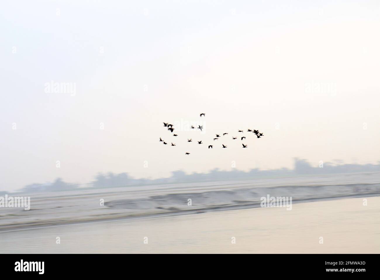river view with water and beach Stock Photo - Alamy
