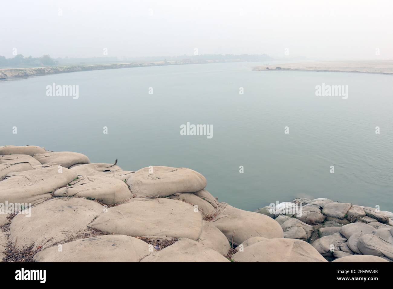 river view with water and beach Stock Photo - Alamy