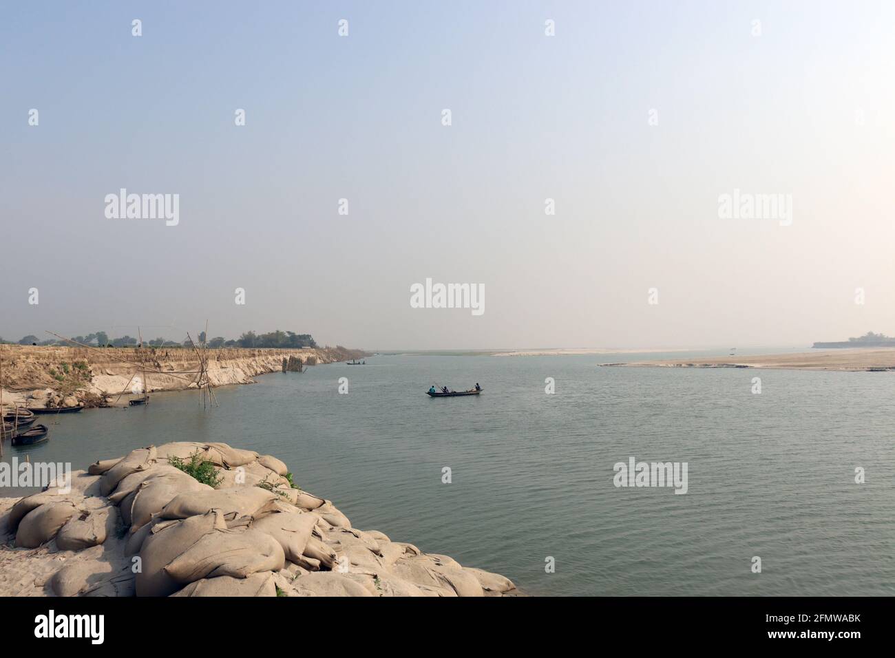 river view with water and beach Stock Photo - Alamy