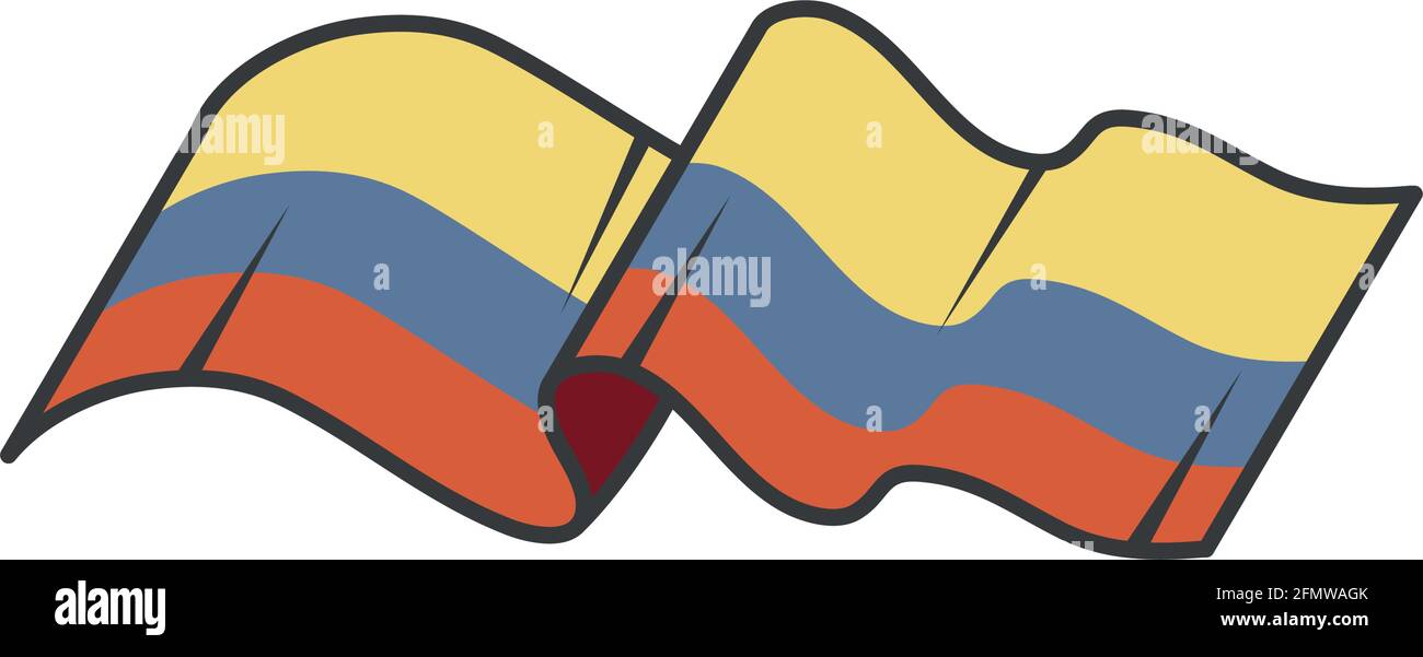 colombian country flag waving icon Stock Vector Image & Art - Alamy