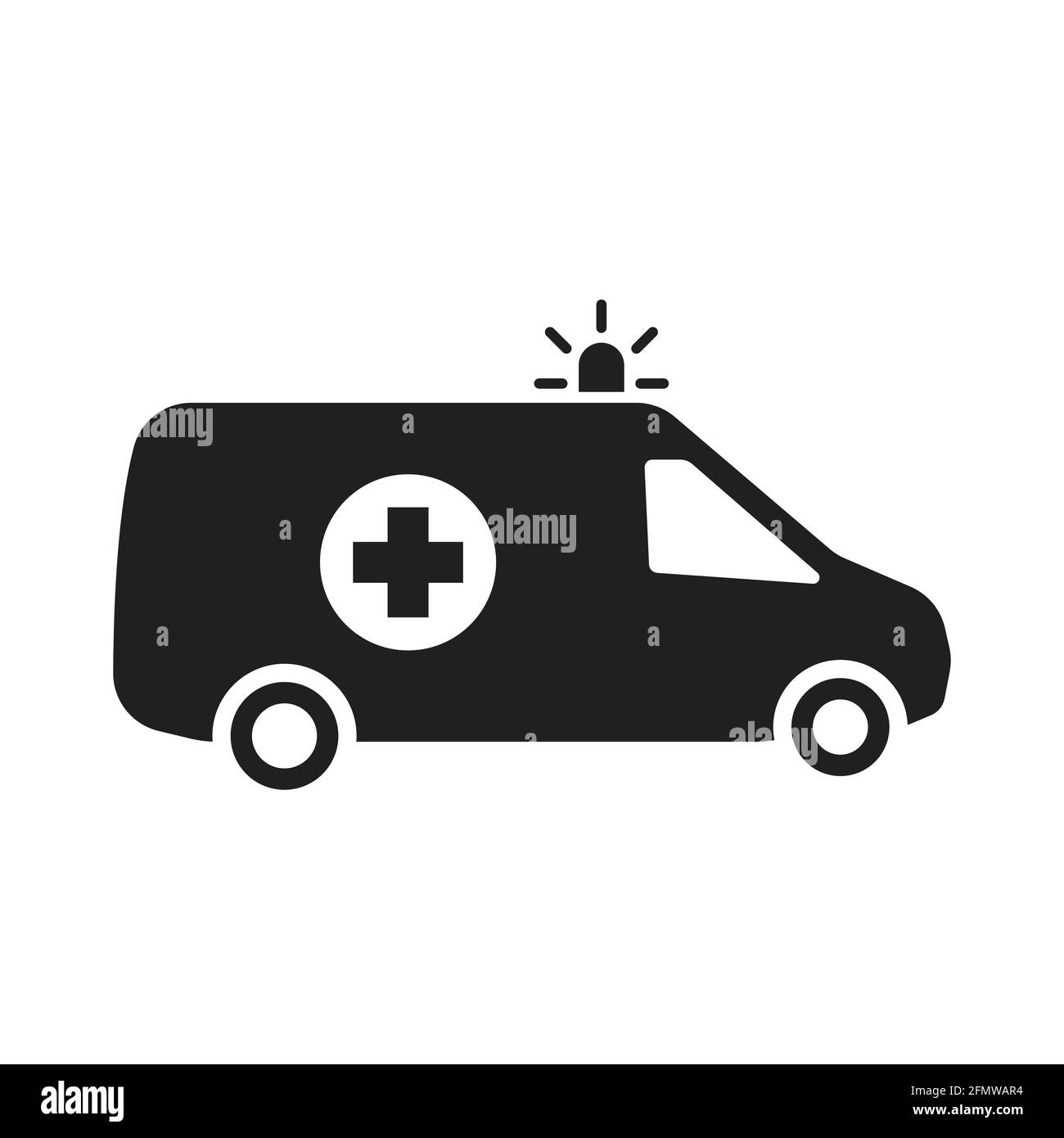 Ambulance icon vector on Stock Vector Images - Alamy