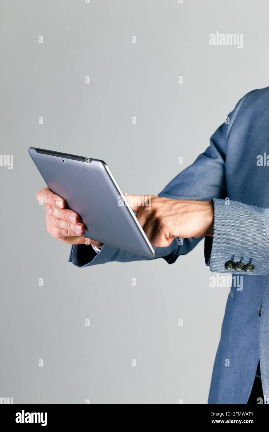 Professional businessman giving presentation using hi-res stock ...