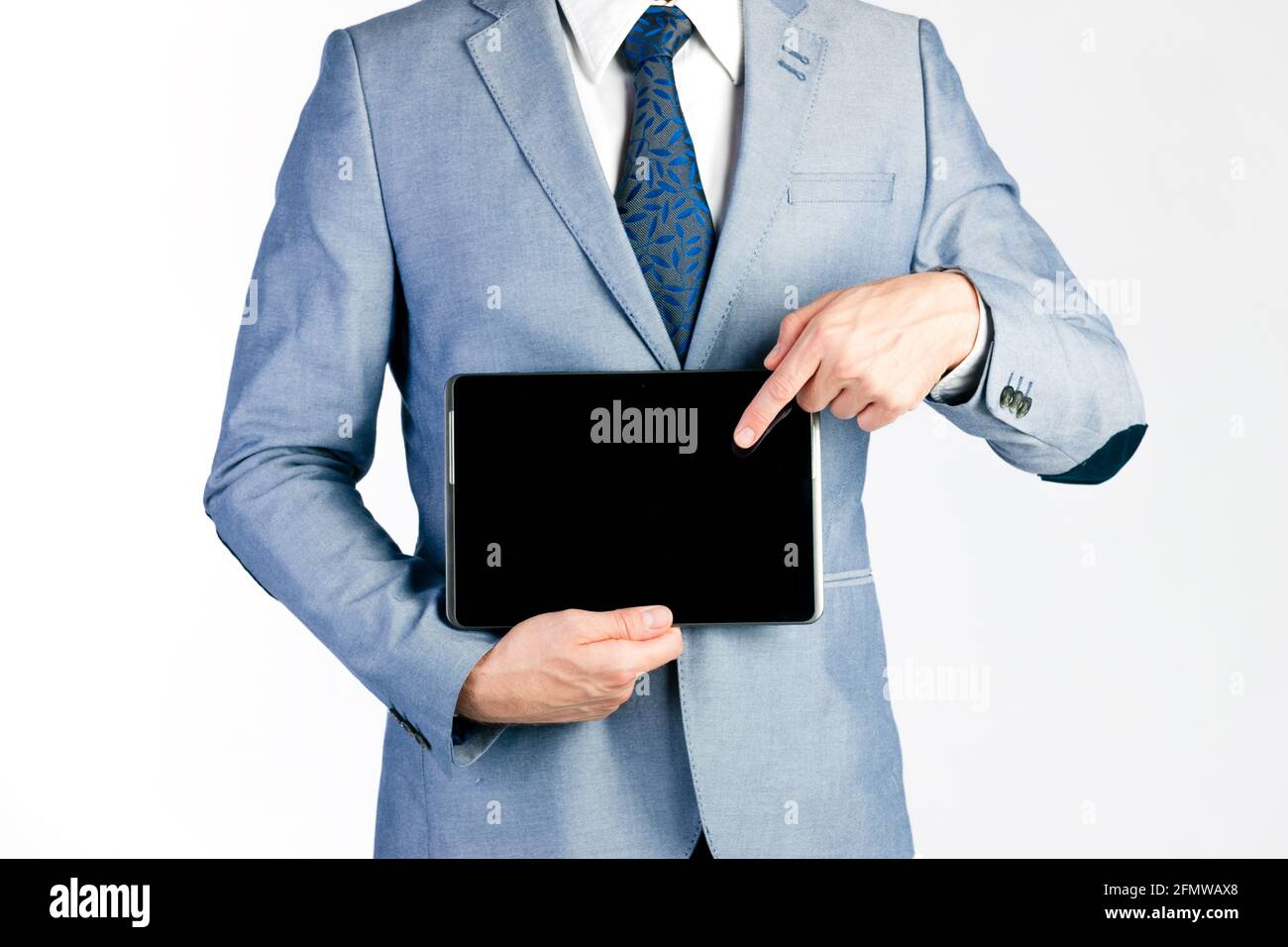 Professional businessman giving presentation using hi-res stock ...