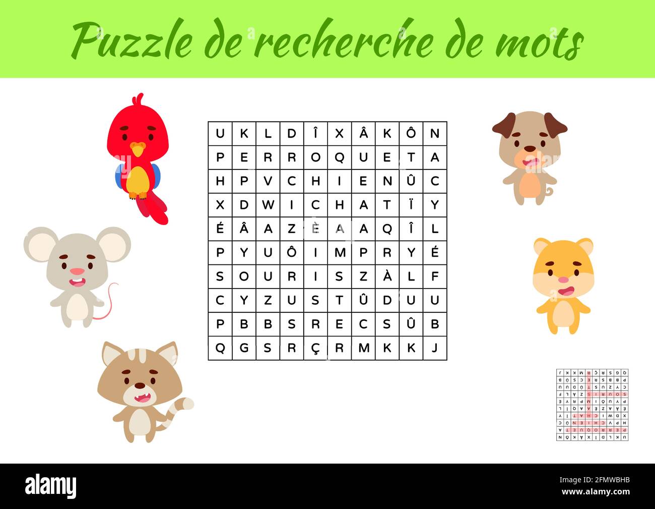 Kids learn french Stock Vector Images - Alamy