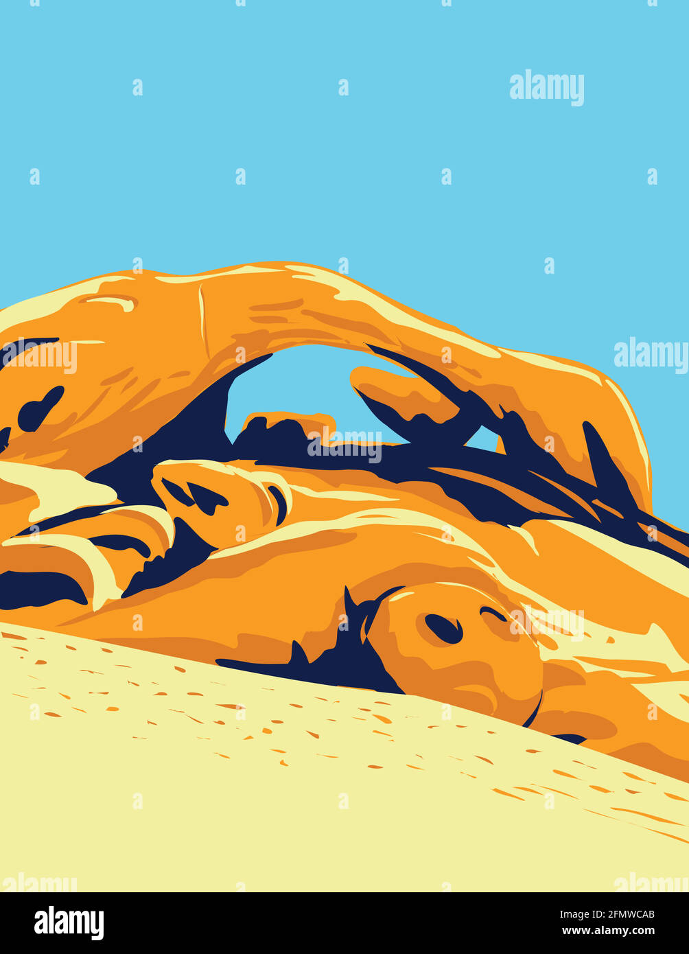 Over mountain trail Stock Vector Images - Alamy