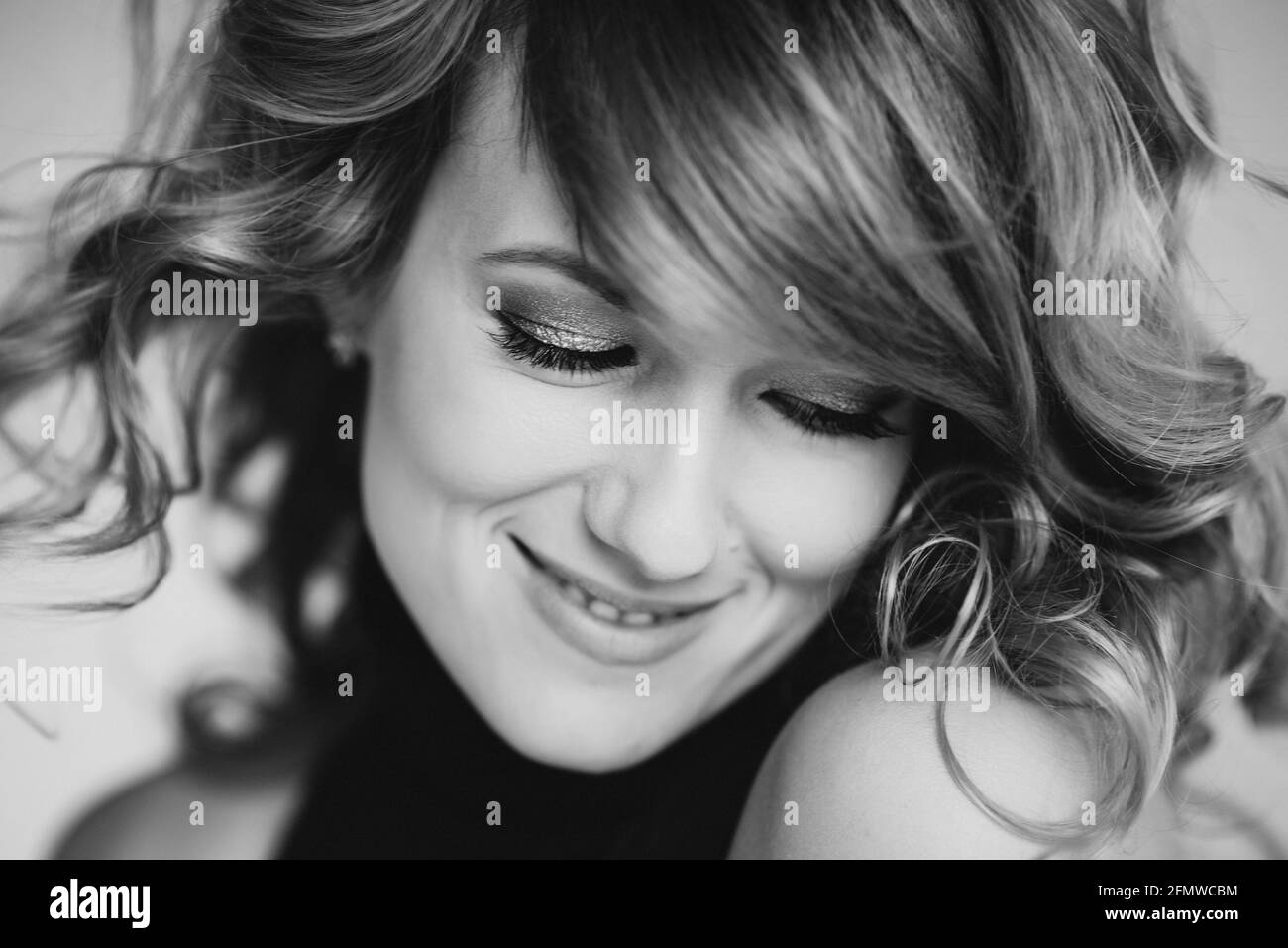 Female smile hi-res stock photography and images - Alamy