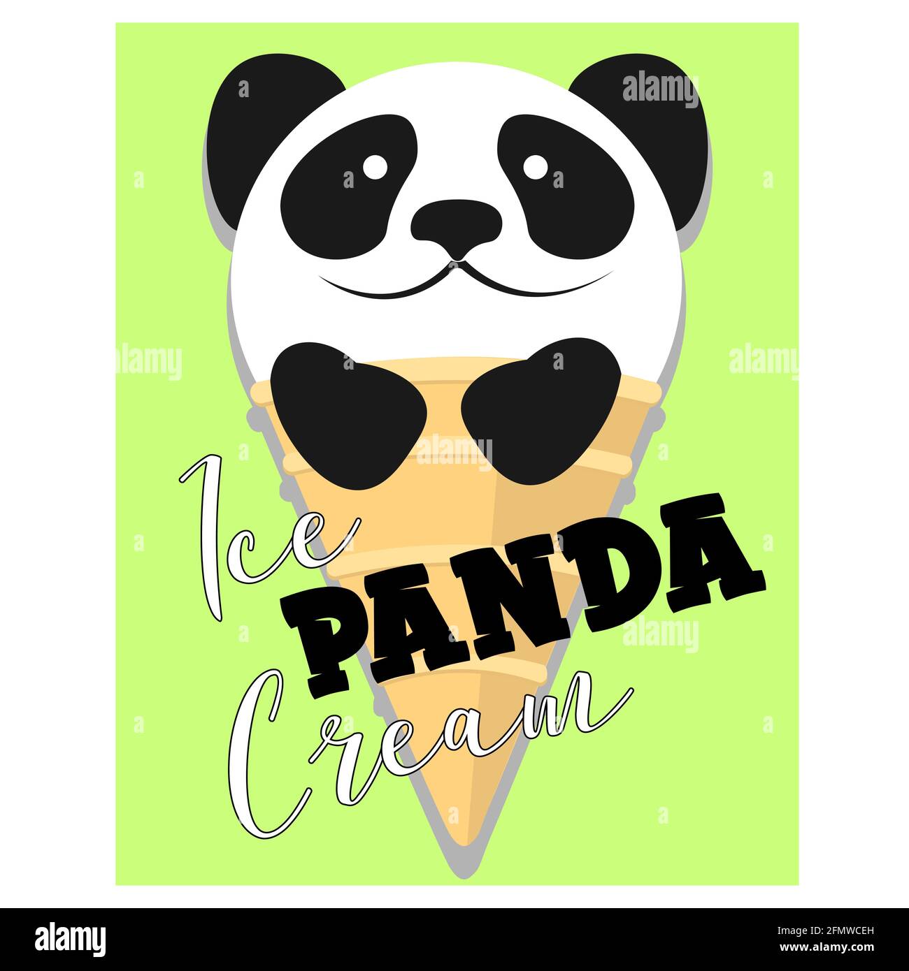 Panda dessert Stock Vector Images - Alamy