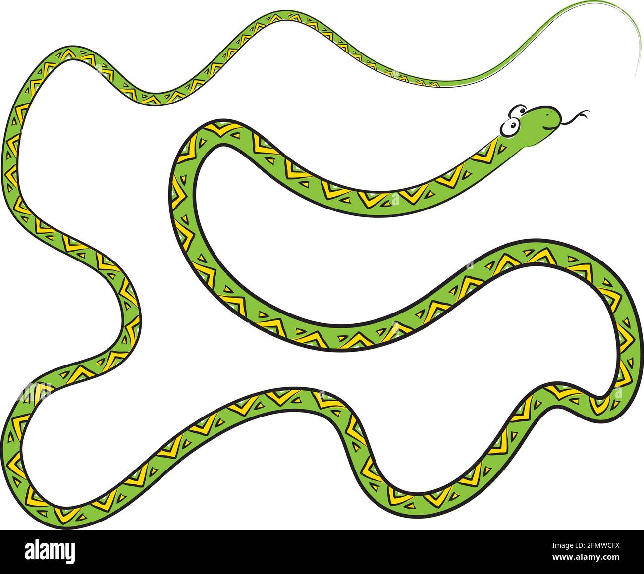 Long Snake Clipart