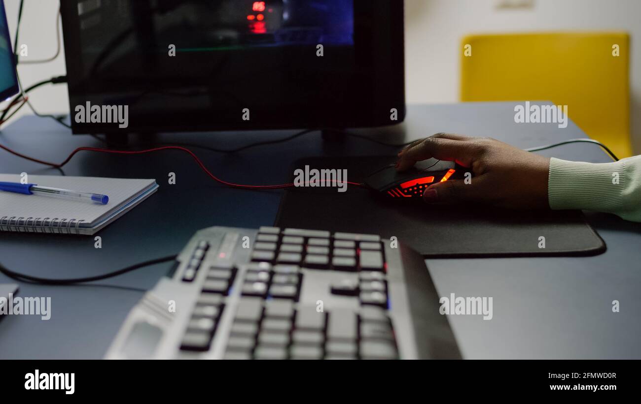 Close up streamer holding rgb hi-res stock photography and images - Alamy