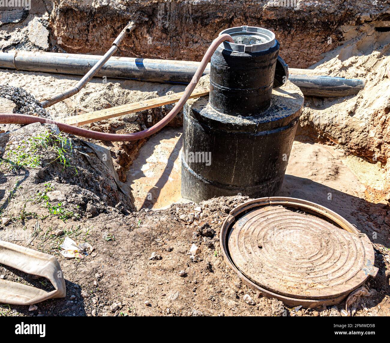 Repair and replacement of underground communications on the city street ...