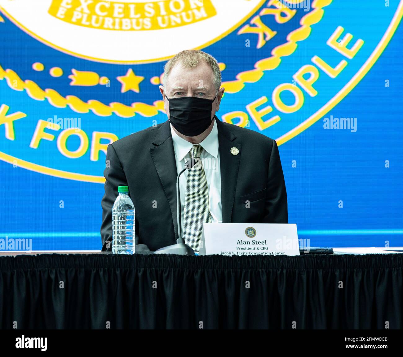 New York, NY - May 11, 2021: Alan Steel attends Governor Andrew Cuomo ...
