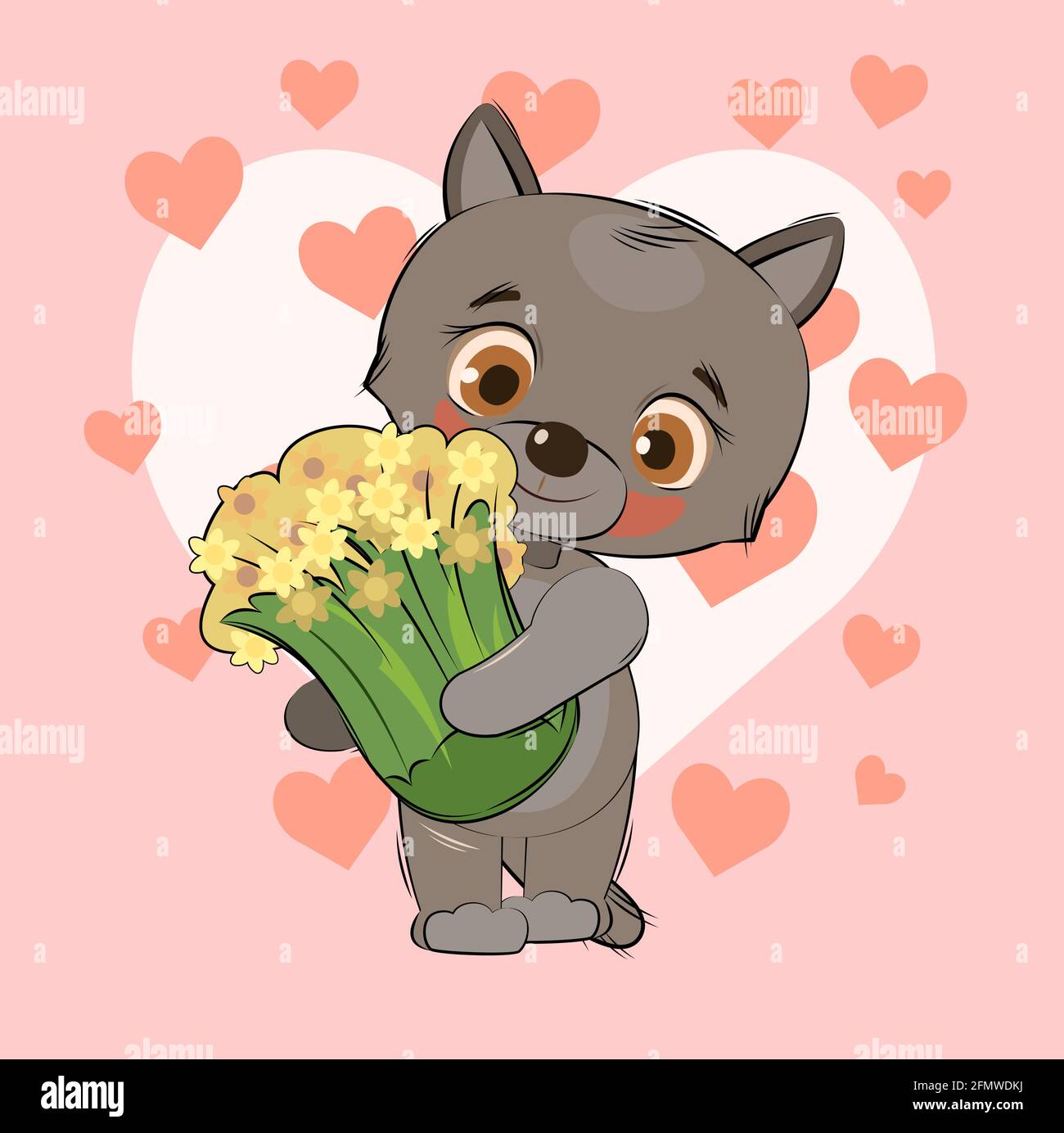 Wolf cub Stock Vector Images - Alamy