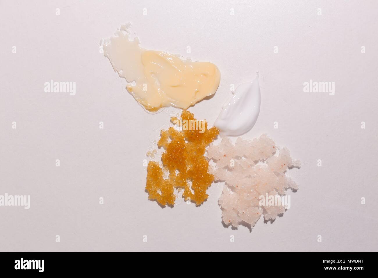 Cosmetic cream texture on neutral background Stock Photo - Alamy