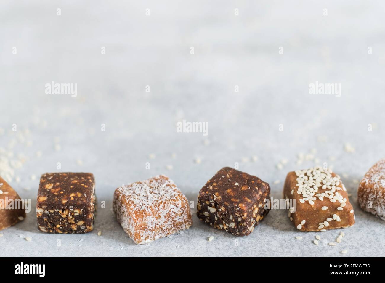 Vegan sweets. Useful handmade candies. Light vegetable-based desserts ...