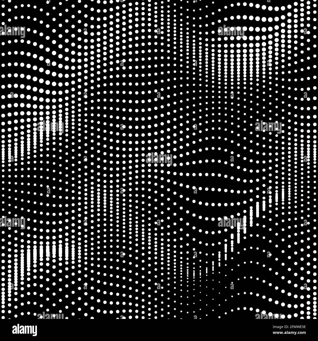 Seamless wavy array of dots pattern for print or digital use Stock ...