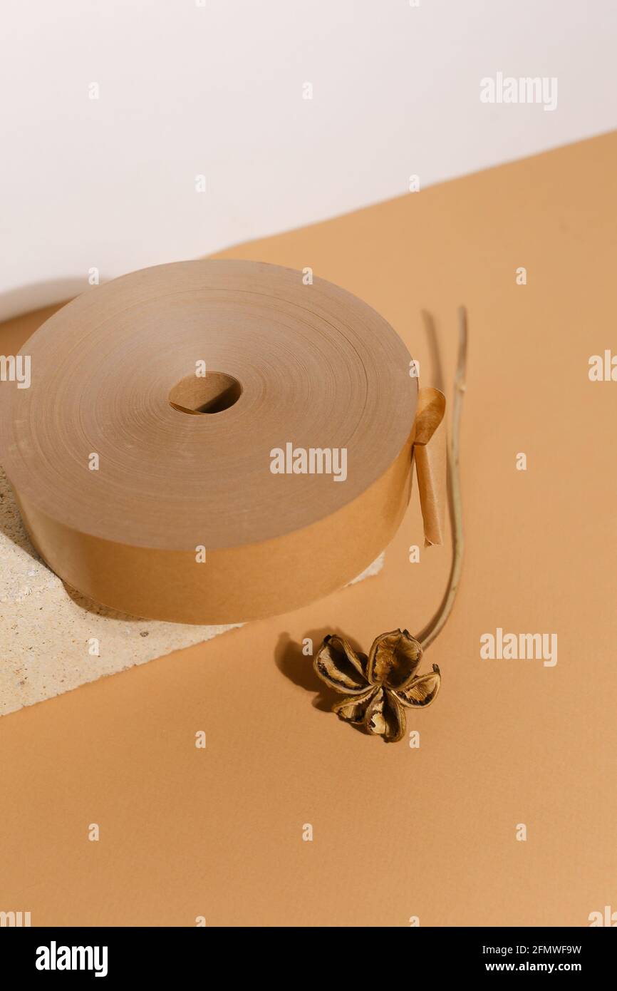 eco roll of paper tape Stock Photo - Alamy