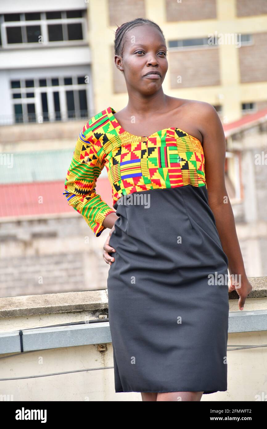 African woman model wearing stylish fashion Stock Photo - Alamy