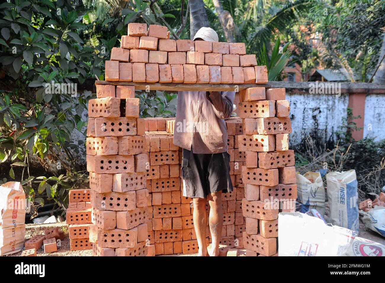 Bricks piled up hi-res stock photography and images - Alamy