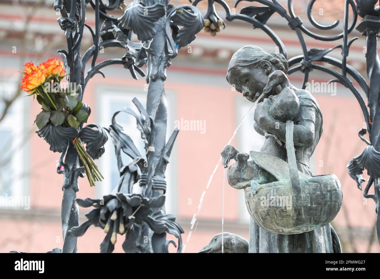 Goettingen. 16th Apr, 2021. Photo taken on April 16, 2021 shows a ...