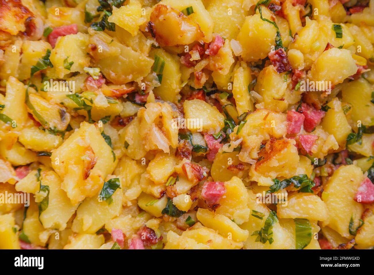 roasted domestic potato full frame background and texture Stock Photo ...
