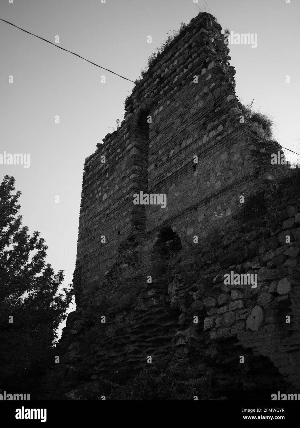 A Single Structural Element City Wall Ruins in Nicaea Stock Photo - Alamy