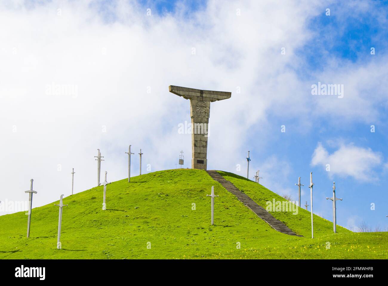 Didgori monument in Didgori, Georgia. Famousn landmark and place Stock ...