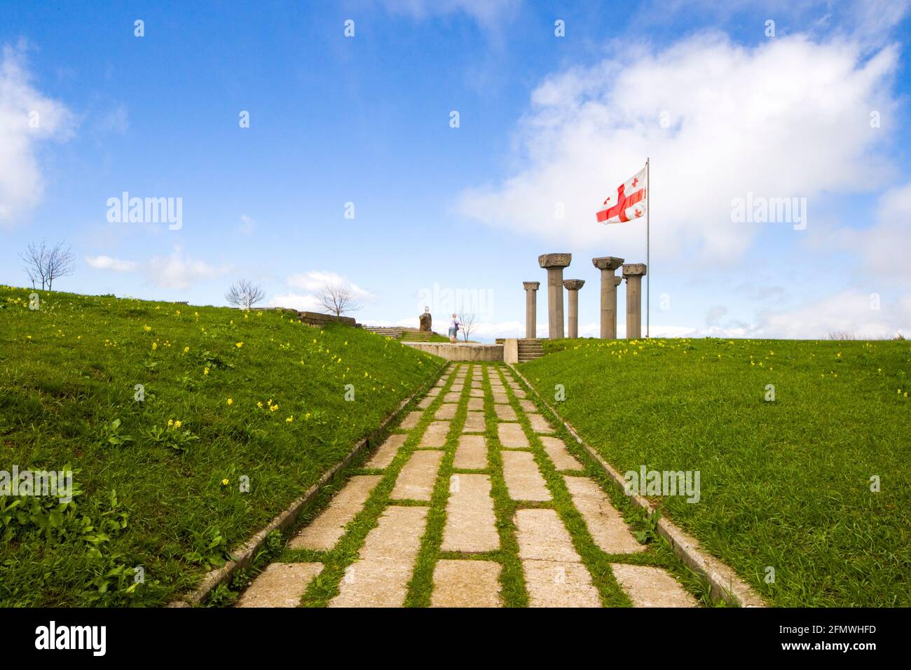 Didgori monument in Didgori, Georgia. Famousn landmark and place Stock ...